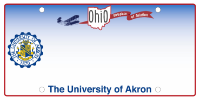 Get UA license plates : The University of Akron, Ohio
