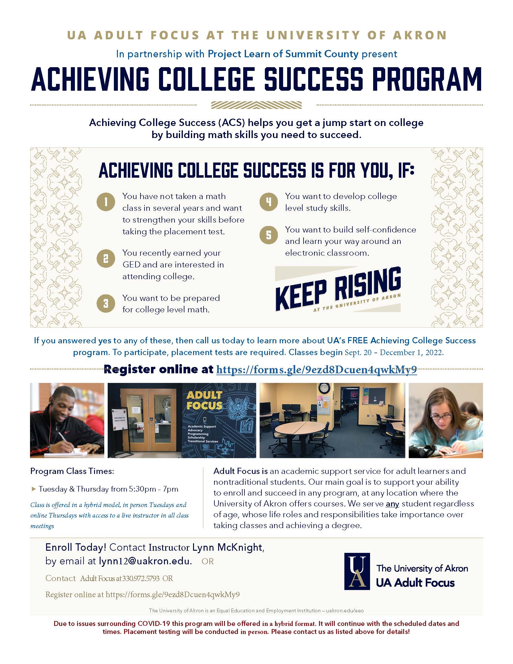 College Access Bridge Program : The University of Akron, Ohio